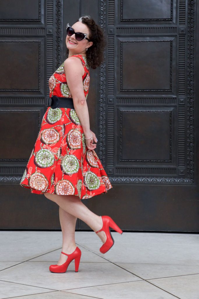 Self-drafted wax print dress – ooobop